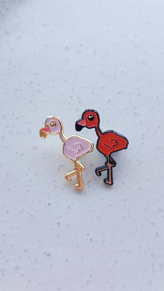 Flamingo Enamel Pin - Etsy