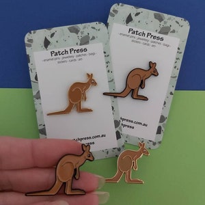 Kangaroo Enamel Lapel Pin - Etsy