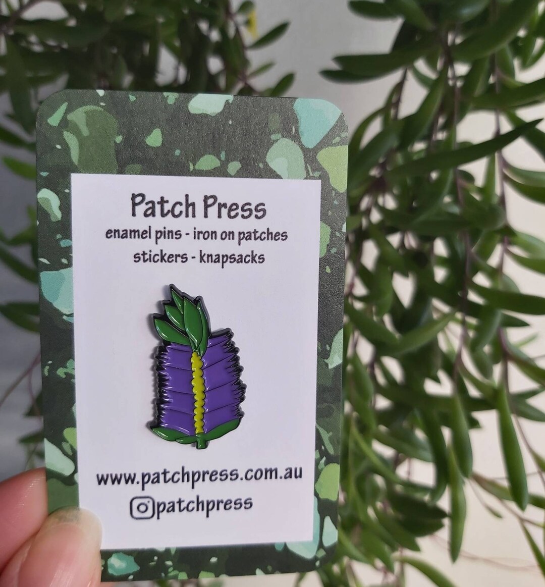 Purple Splendour Callistemon Bottlebrush Flower Enamel Pin - Etsy