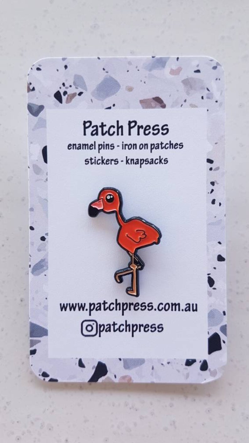 Flamingo Enamel Pin - Etsy