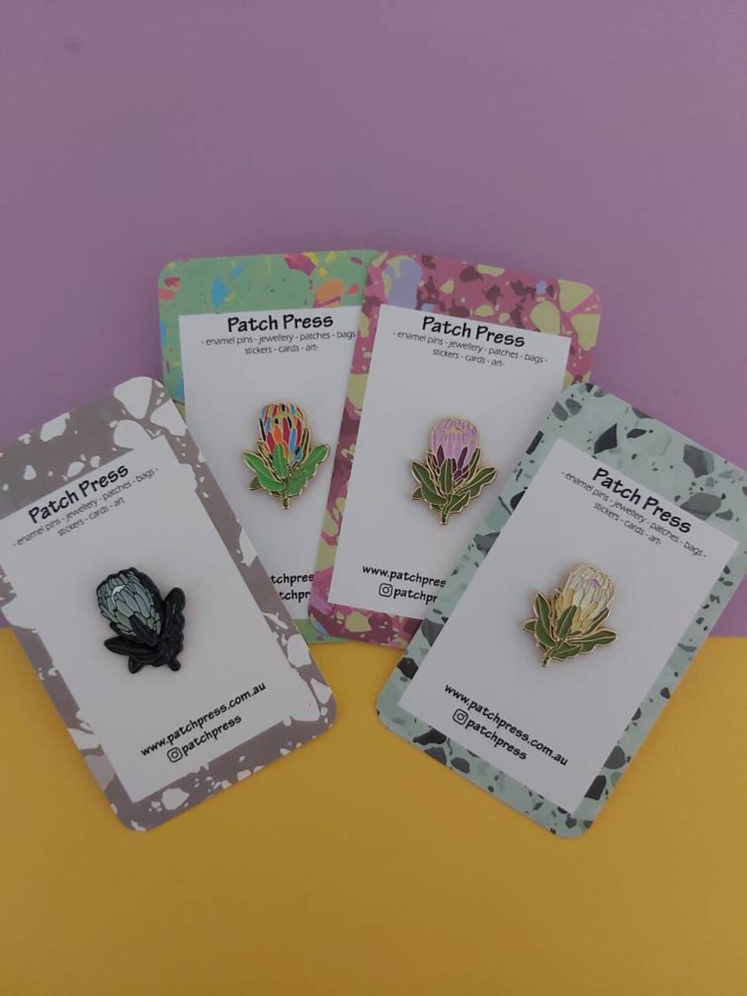 Protea Flower Enamel Pin Badge - Etsy