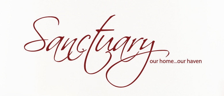 Sanctuary Vinyl Wall Decal - Etsy