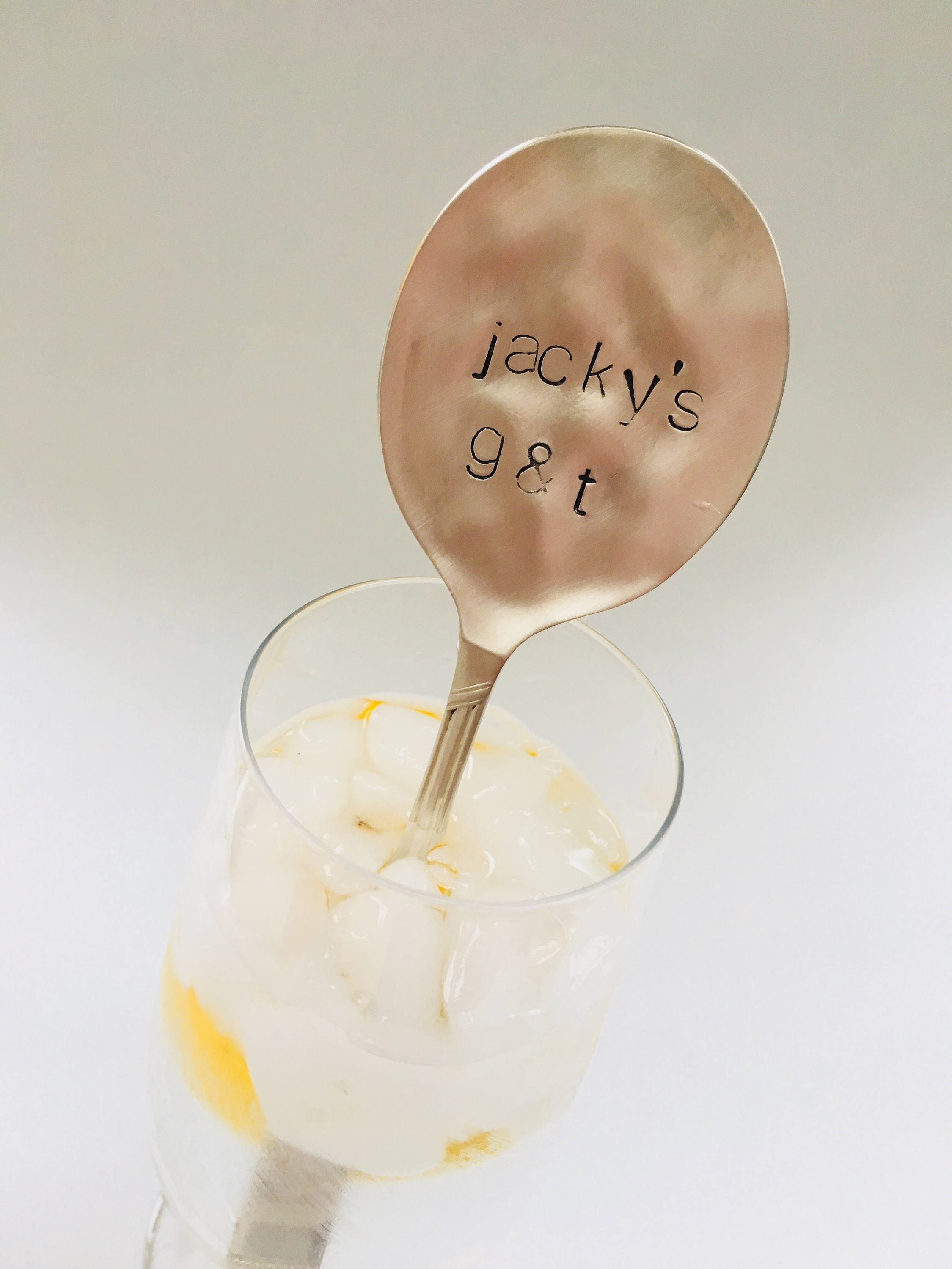 Personalised Vintage Silver Gin and Cocktail Stirring Spoon - Etsy