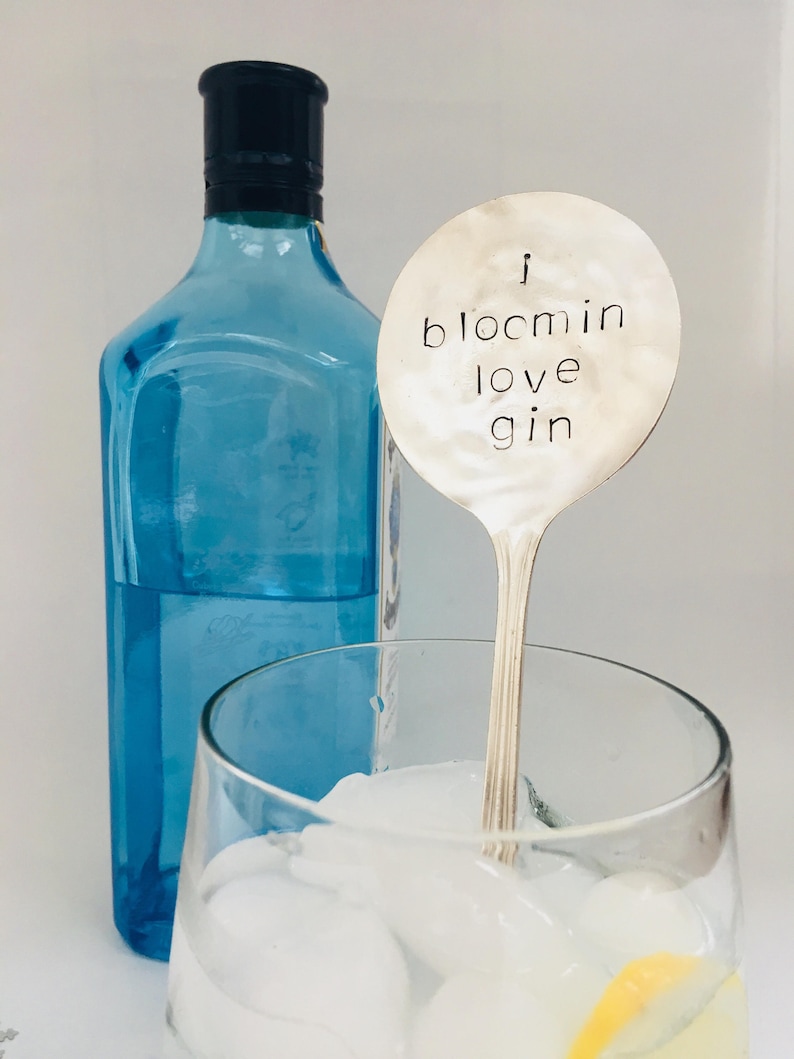 Funny Gin and Tonic Stirrer Vintage Silver Spoon Drink Mixer - Etsy