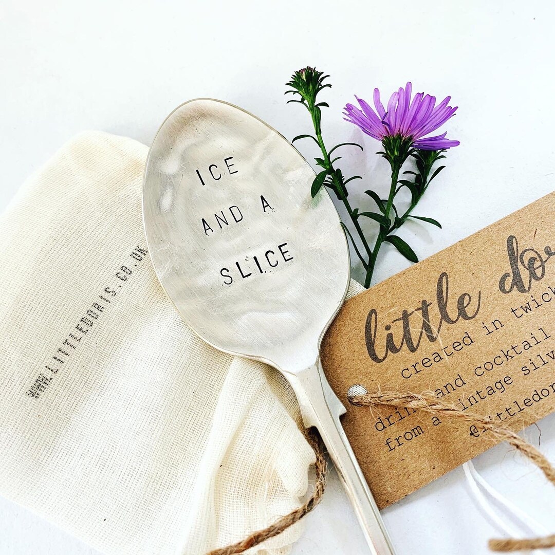 Cocktail Stirring Spoon, Silver Gin Drinks Spoon, Vintage Spoon ...