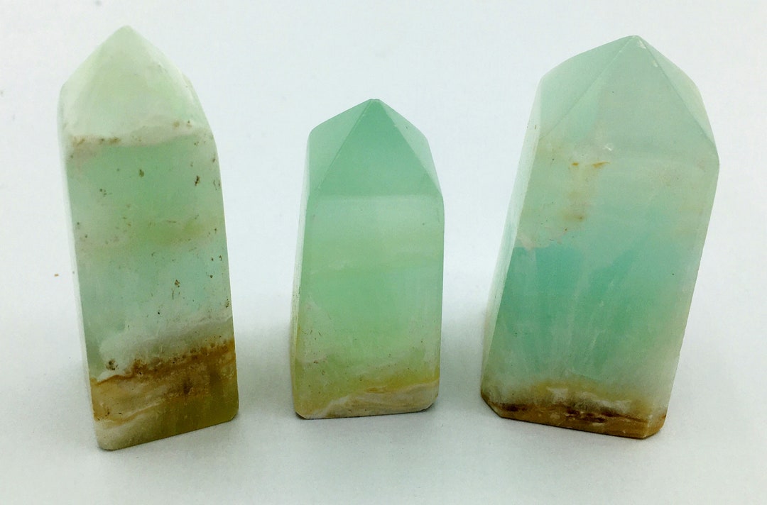 3 Pieces Caribbean Calcite Towers A3 - Etsy