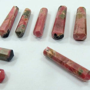 10 Pieces Top Quality Rhodonite Crystals @AY165 - Etsy