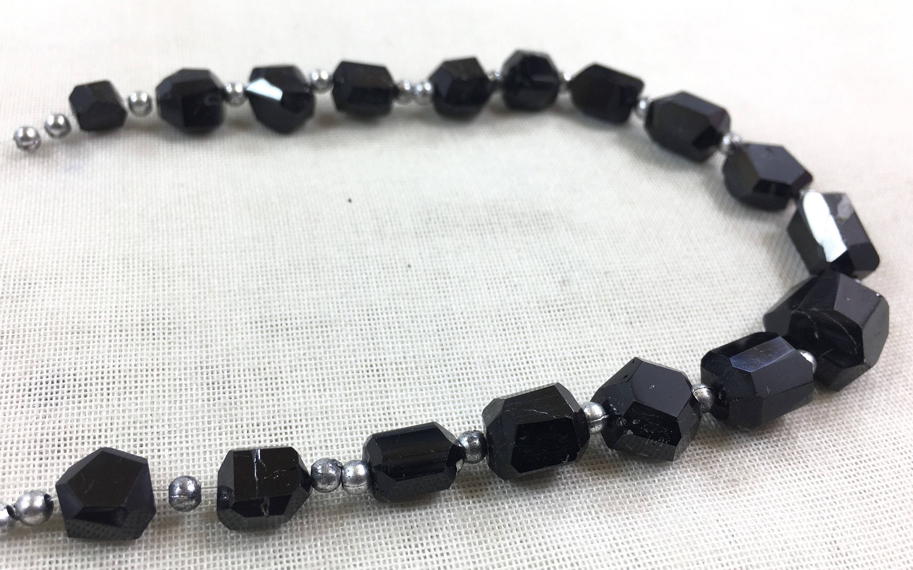 1 Strand Black Tourmaline Beads505 | Etsy