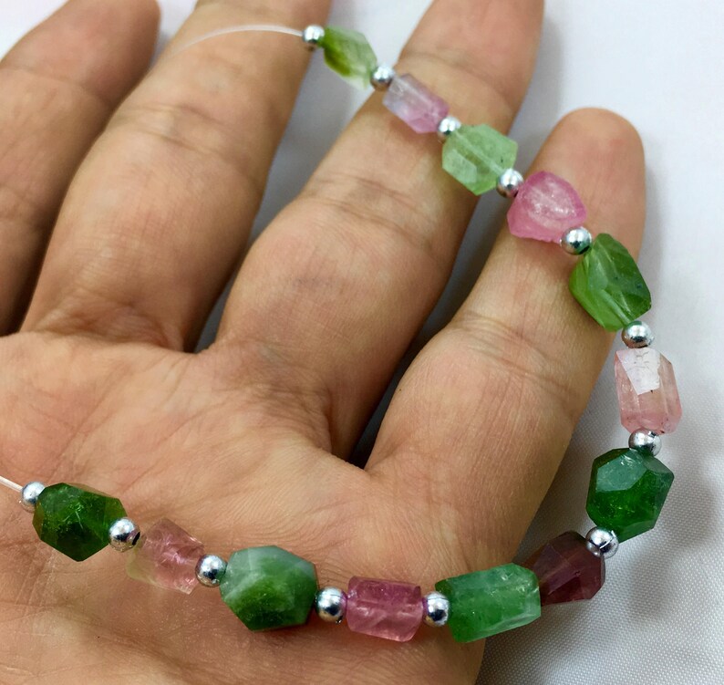 1 strand multi colour tourmaline beadsSVP | Etsy