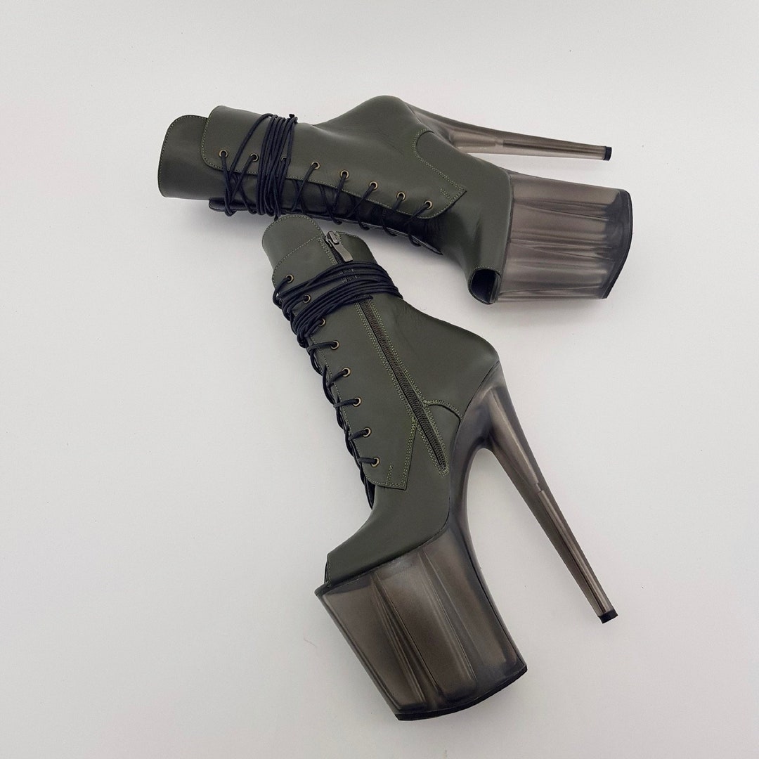 8 Inch Pole Boots Pole Dancing Boots Custom Made Boots Pole Dancer ...