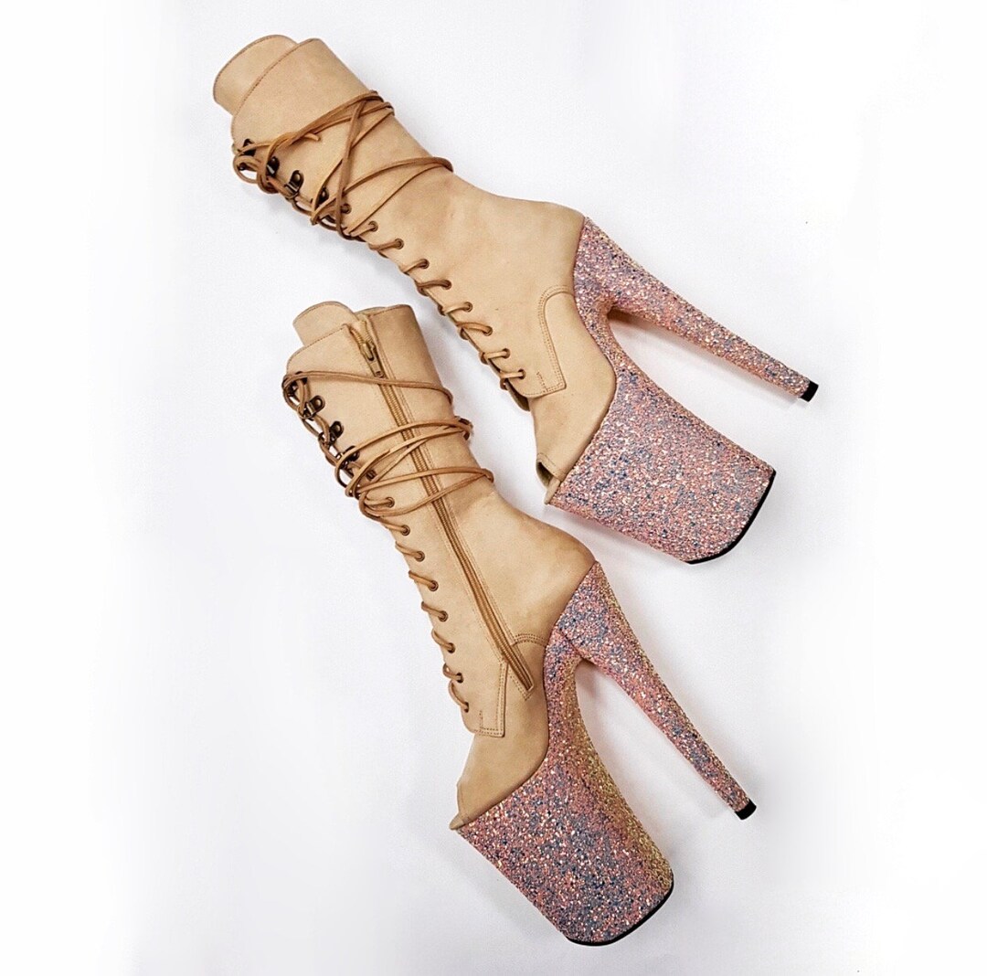 Pole Boots Pole Dancing Boots Pole Dance Boots Pole Dancer Boots Vegan ...