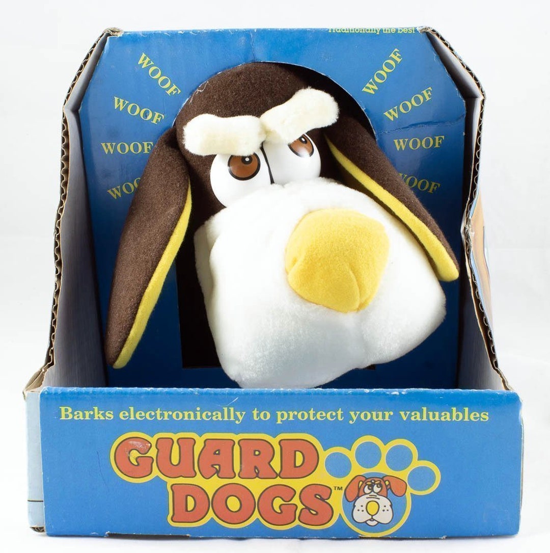 Vintage 1990 Hornby GUARD DOGS Plush Electronic Safe Mint & - Etsy