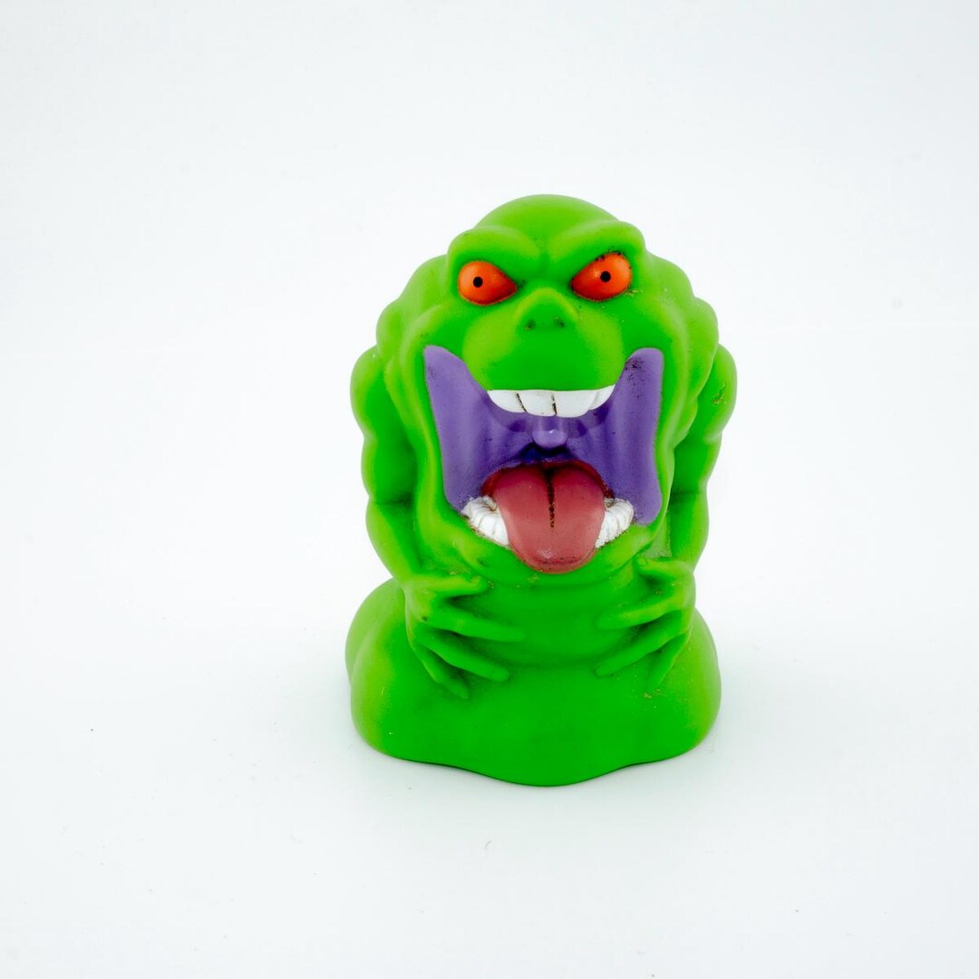 1989 the Real Ghostbusters Slimer Ghoulish Ghost Puppet Bubble Bath ...