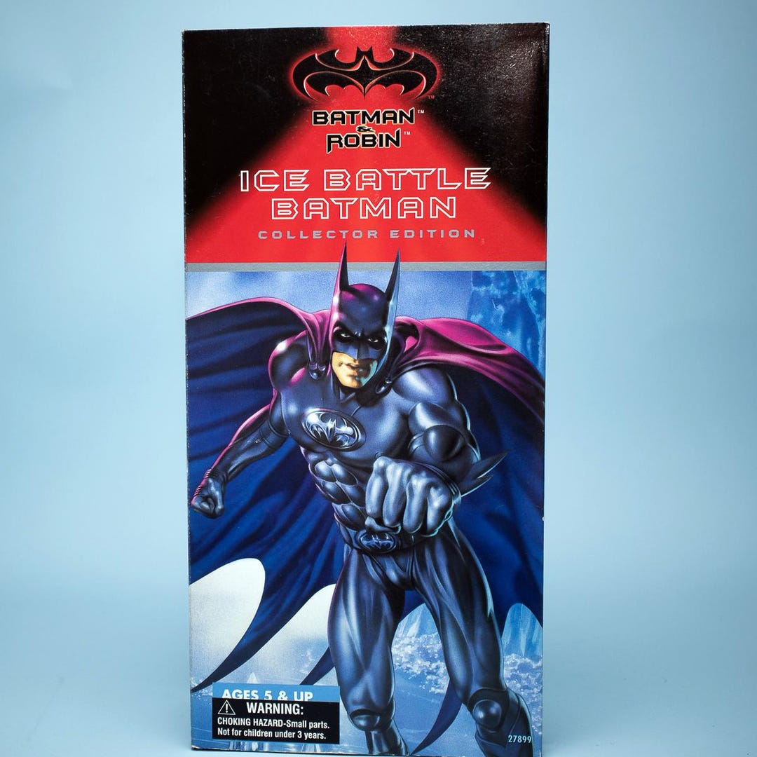 1997 Kenner Ice Battle Batman Vintage 12 Batman & Robin Movie Action ...