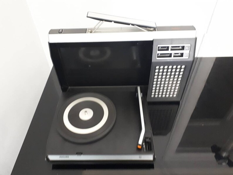 Vintage PHILIPS 423 Turntable Portable Record Player 70s Portable ...