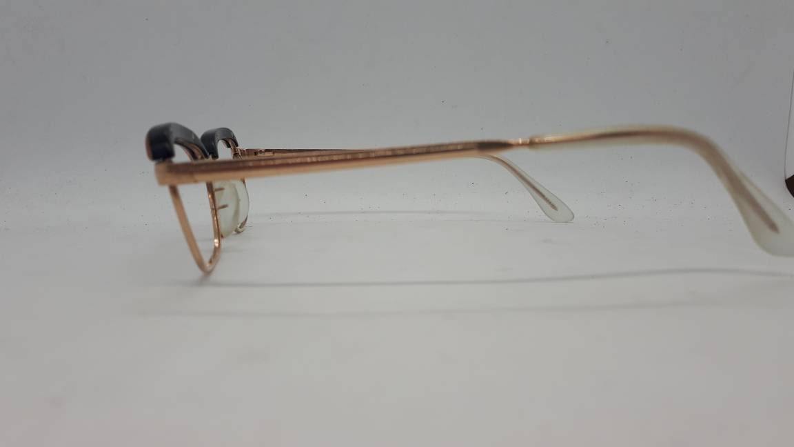 Vintage MARWITZ OPTIMA glasses 14kt gold frame permut 60s Made in West ...