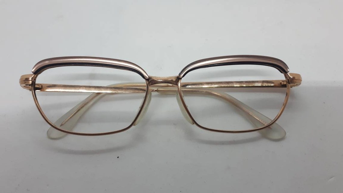 Vintage MARWITZ OPTIMA glasses 14kt gold frame permut 60s Made in West ...
