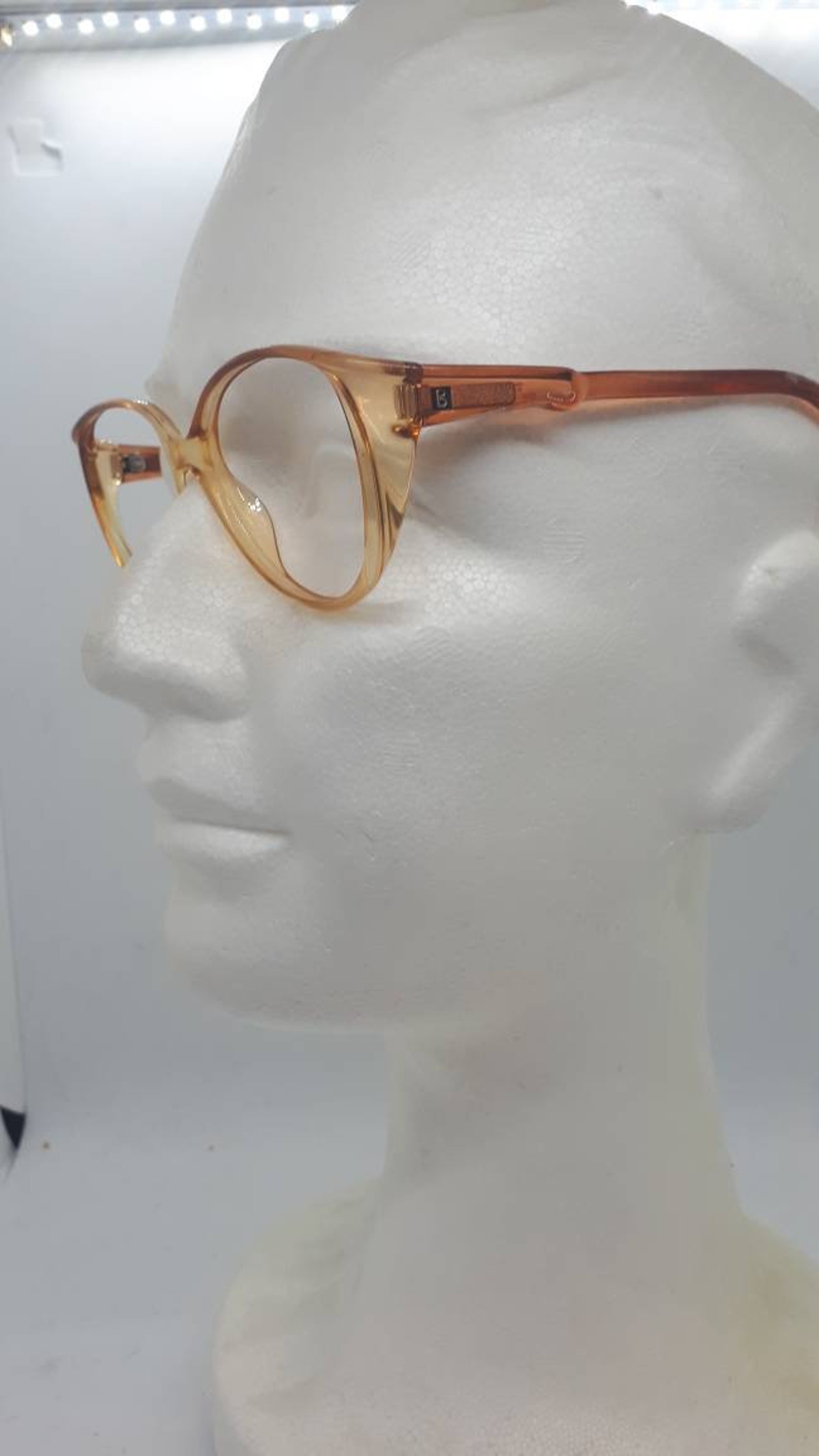 Vintage TERRY BROGAN 86555 Eyewear Glasses Honey Brown 80s - Etsy