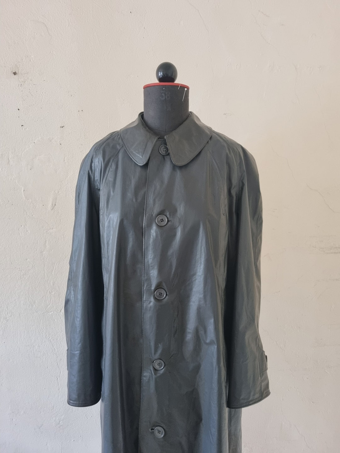 Vintage KLEPPER RAINCOAT Regenmantel rubber size 48 Gummimantel 1960s ...