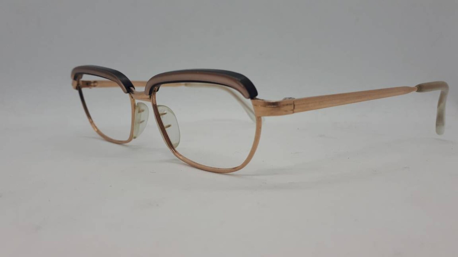Vintage MARWITZ OPTIMA glasses 14kt gold frame permut 60s Made in West ...