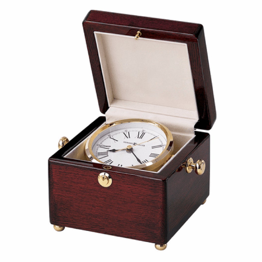 Bailey Rosewood Chest Clock by Howard Miller - Etsy