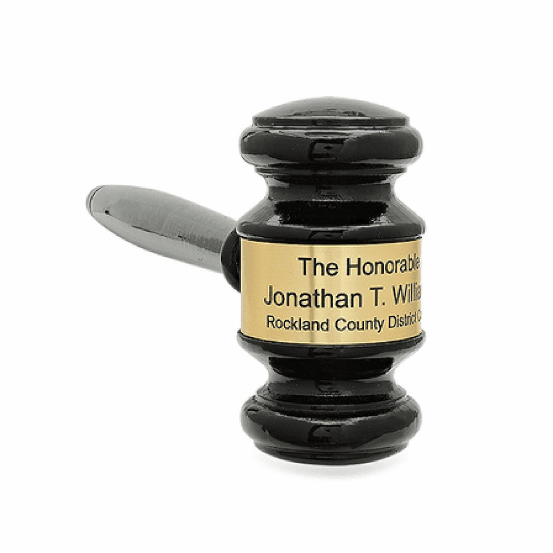Personalized Black Wood Gavel With Gold Band - Etsy
