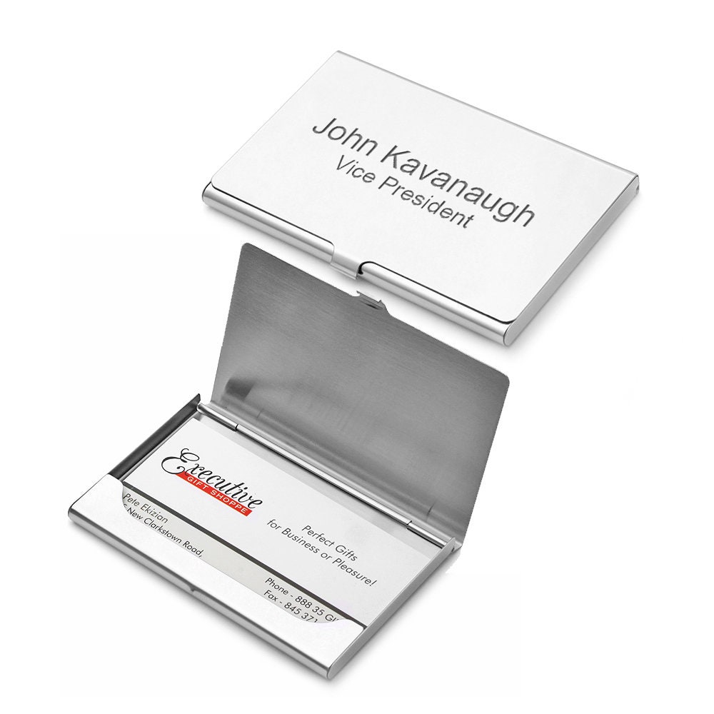 Metal business card holder store