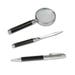 Pen, Letter Opener and Magnifier Gift Set in Personalized Carbon Fiber ...