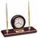 Rosewood Desk Set Desktop Clock by Howard Miller - Etsy