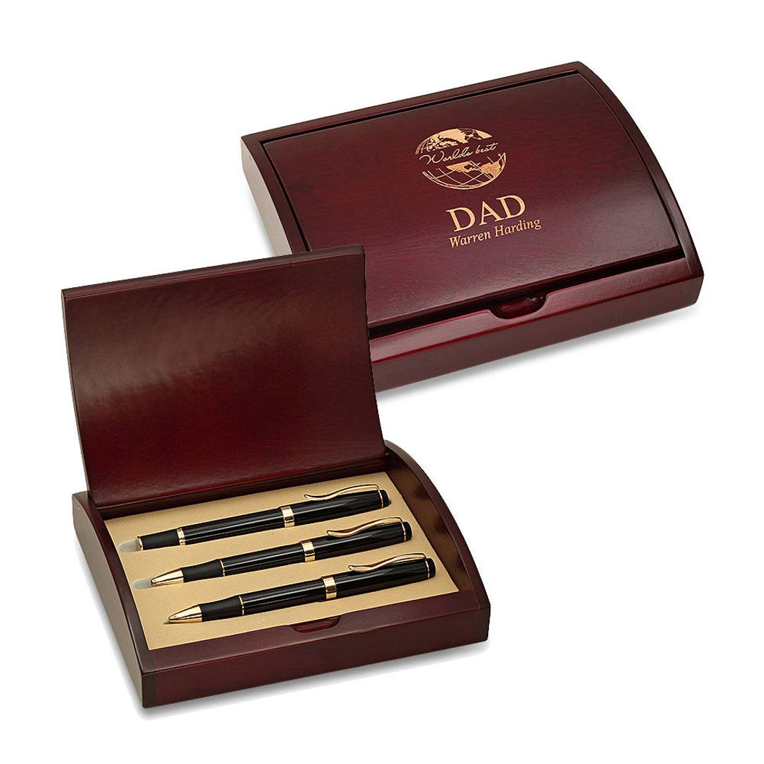 World's Best Dad Personalized Pen and Pencil Set - Expensive Luxury Pen ...