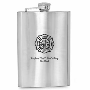 Firefighter's Personalized Flask - Etsy