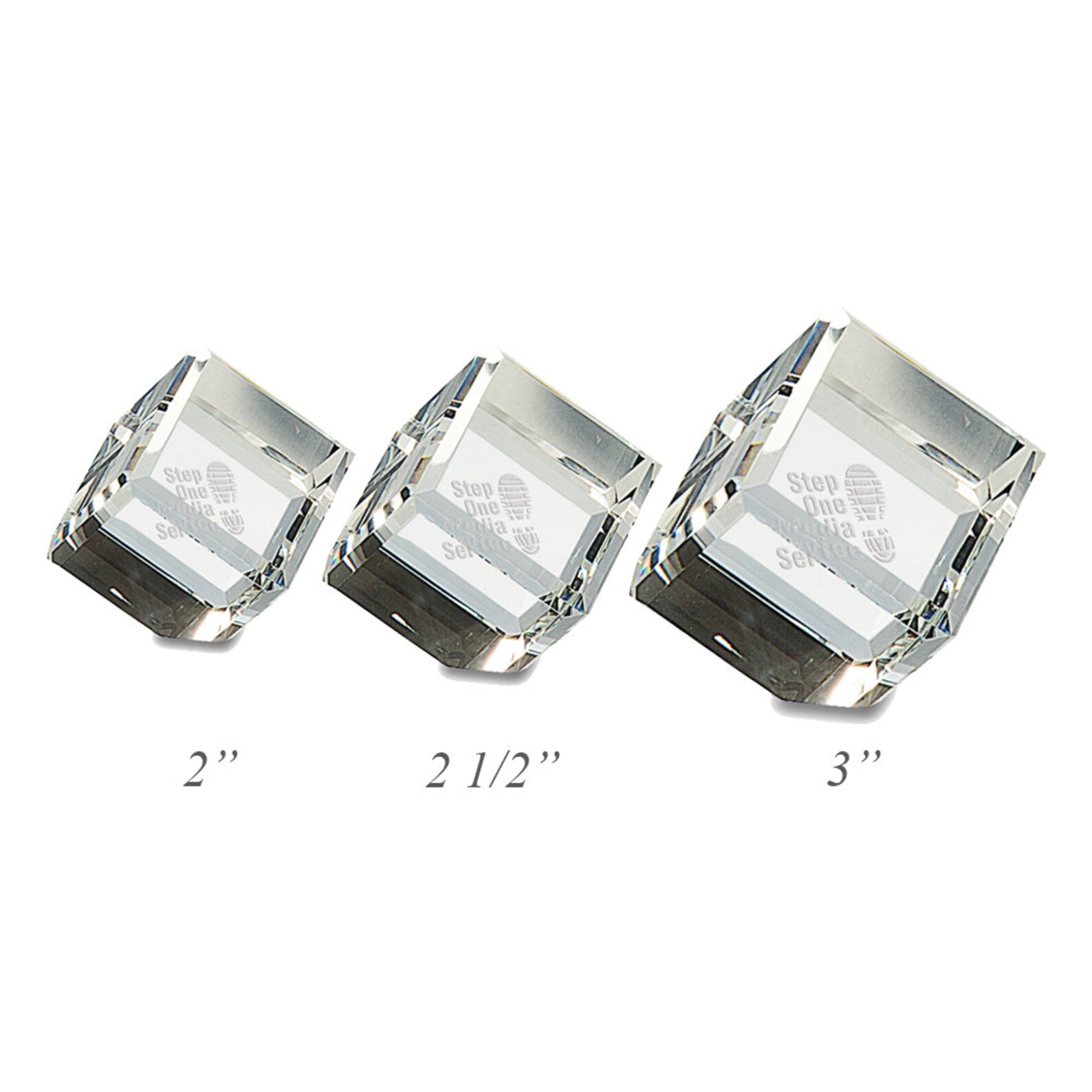 Personalized Crystal Cube Paper Weight Laser Engraved Small - Etsy