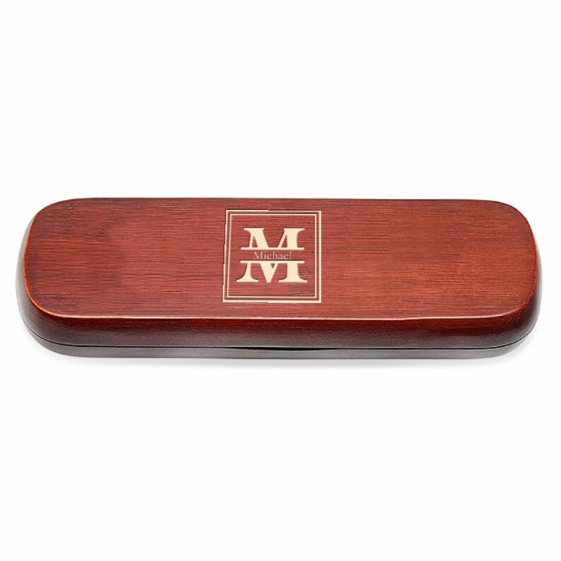 Split Monogram Cherrywood Double Pen and Box Set Free - Etsy
