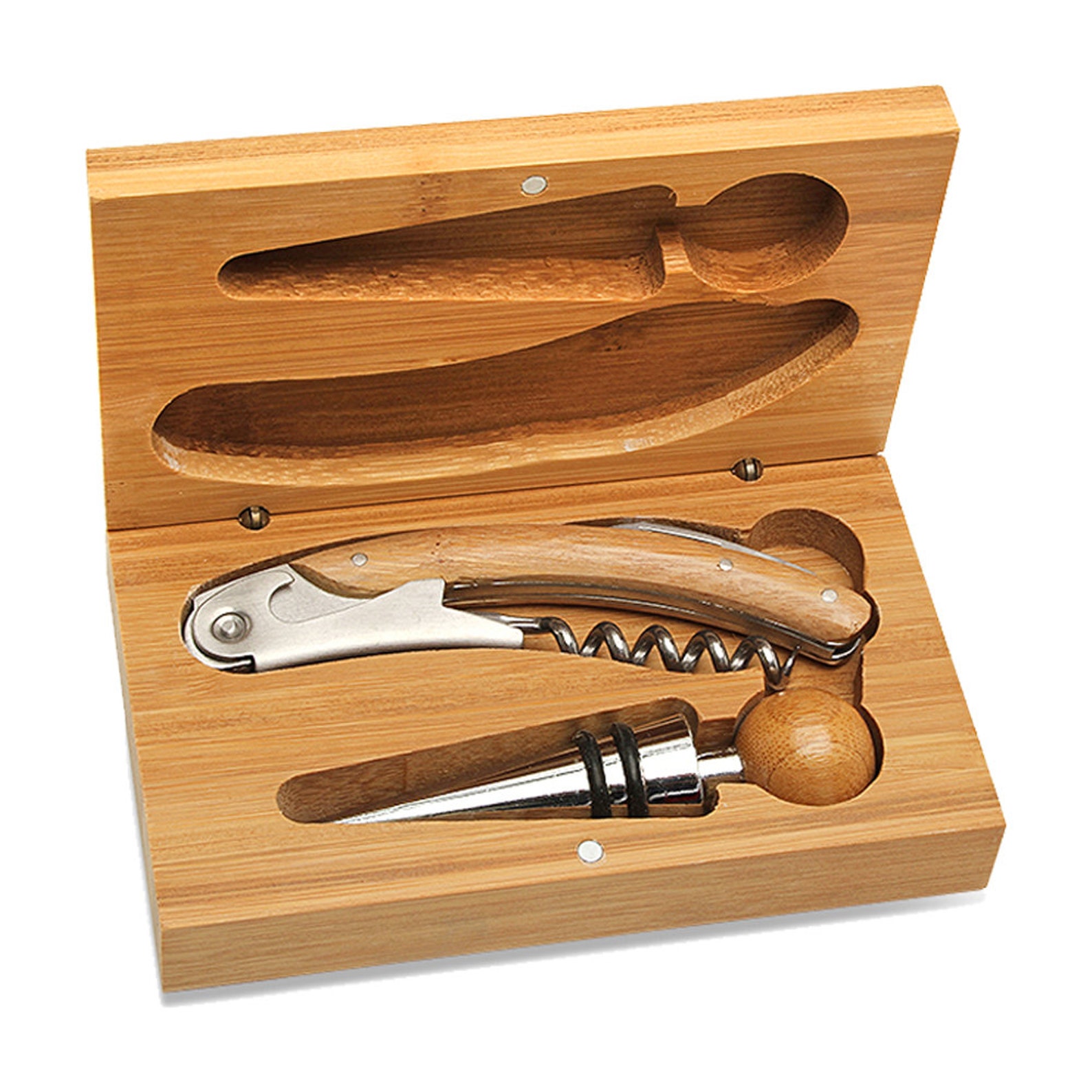 Personalized Custom Engrave Wine Accessory Gift Set - Wine Accessories ...