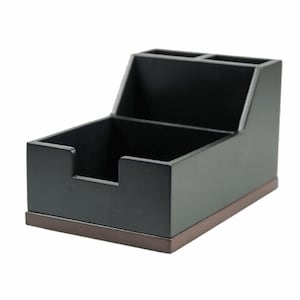 Executive Wooden Pen and Notepad Holder - Etsy