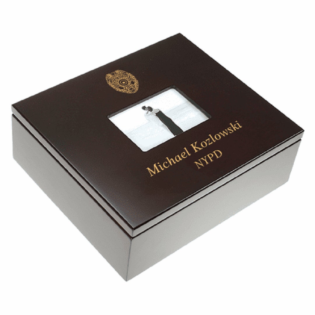 Police Badge Treasure Box With Photo Frame - Etsy