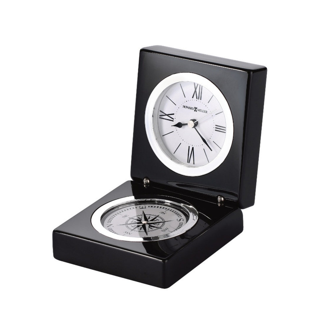 Endeavor Desktop Compass & Clock by Howard Miller - Personalized Piano ...