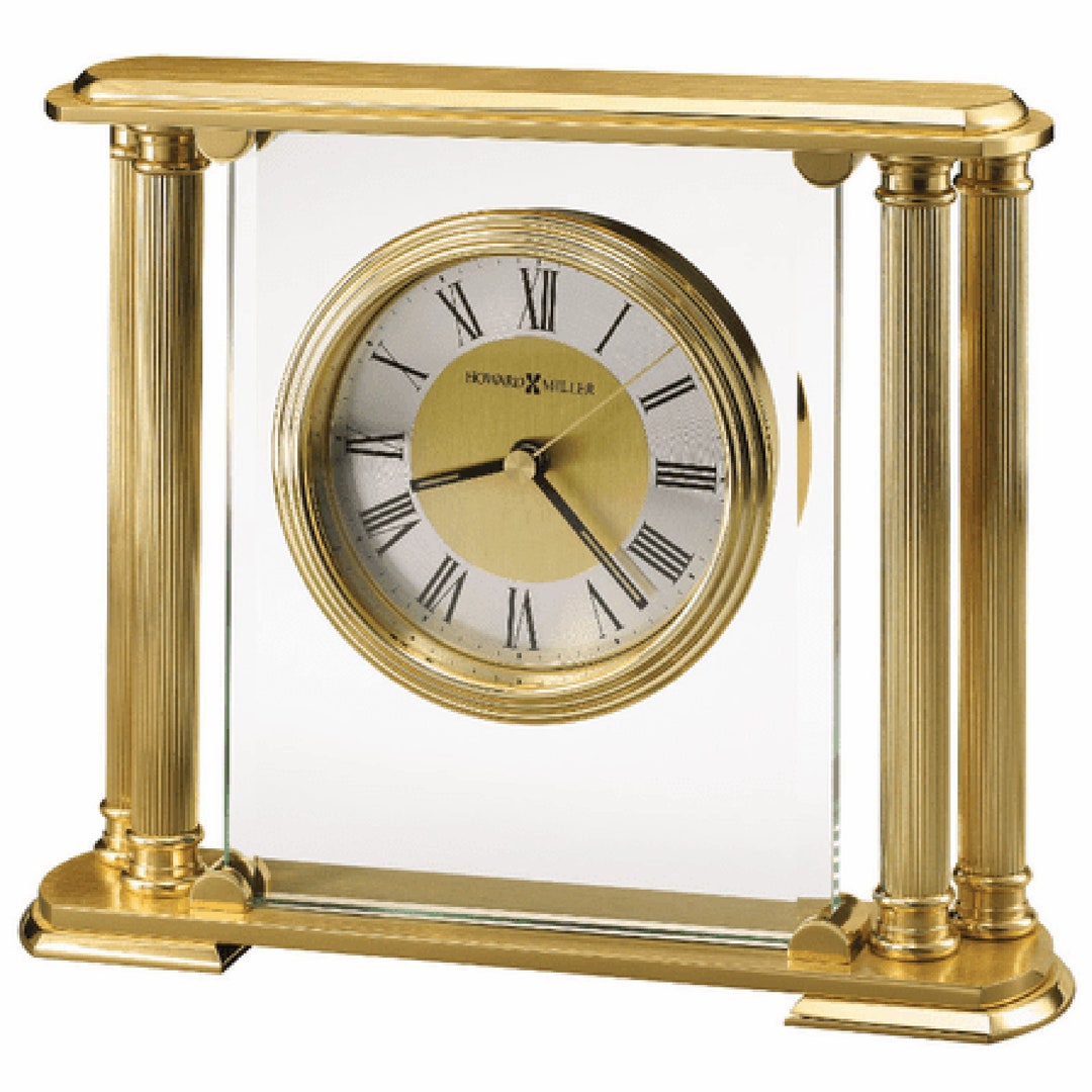 Athens Solid Brass Table Clock by Howard Miller - Etsy