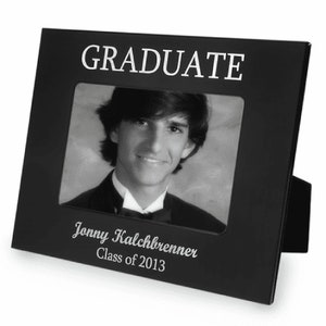 Personalized Black & Silver Graduation Picture Frame - Etsy