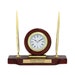 Piano Finish Personalized Desk Clock & Pen Set - Customized Tabletop ...