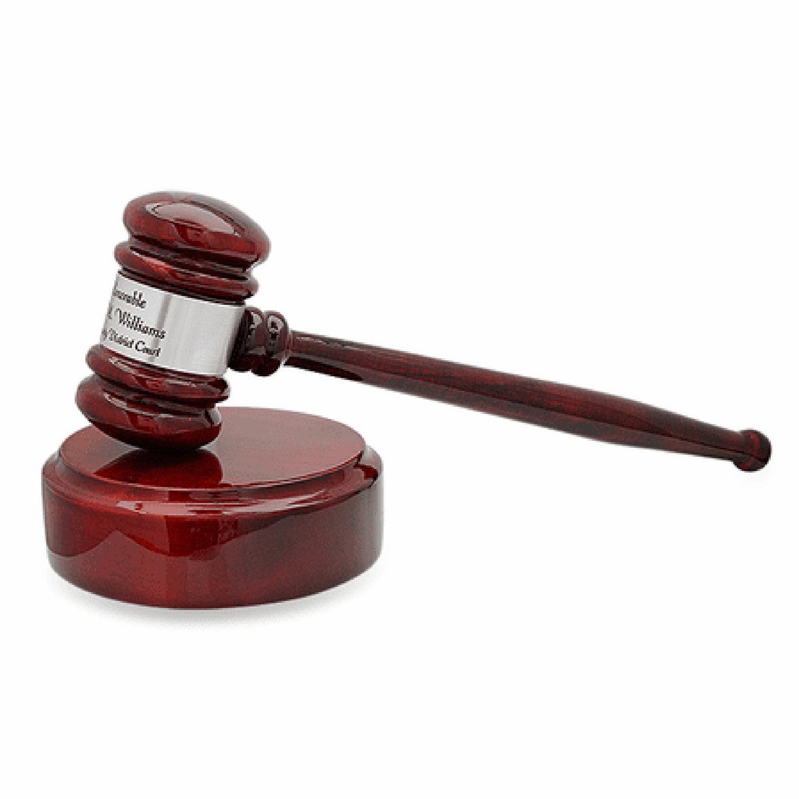 Personalized Rosewood Gavel With Silver Band & Sounding Board - Etsy