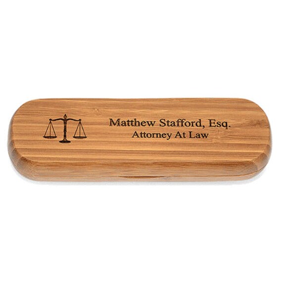 Professional Executive Pen Set Legal Theme Bamboo Pen and Box - Etsy