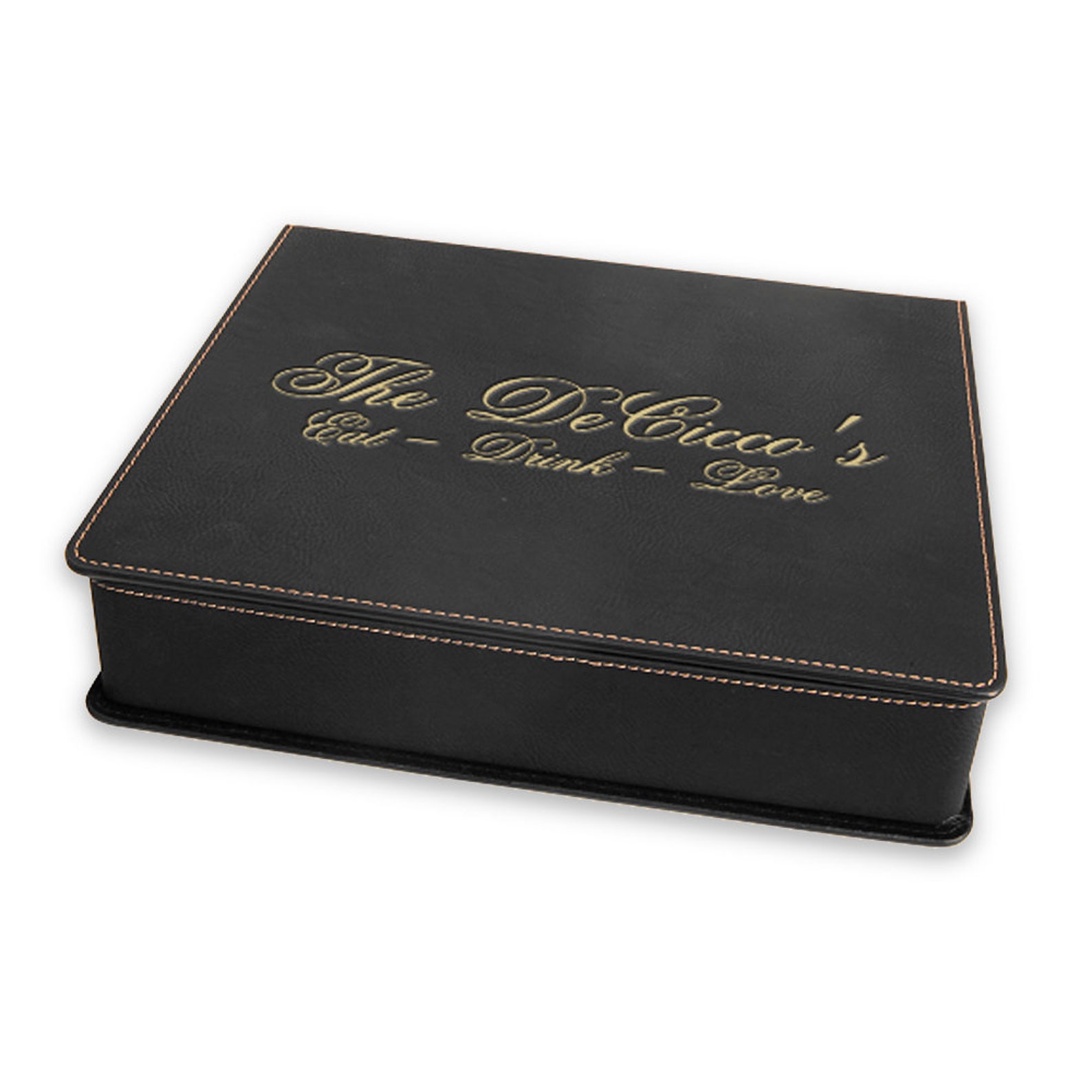 Luxury Wine Tool Set in Personalized Leather Effect Black | Etsy