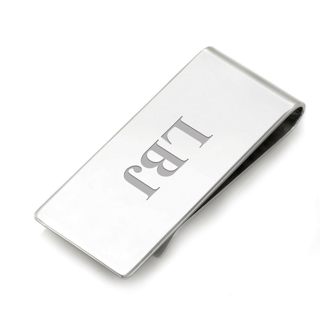Classic Sterling Silver Engraved Money Clip - Personalized Solid ...