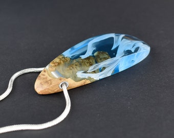 Unique wood and resin jewellery. by artfulresin on Etsy