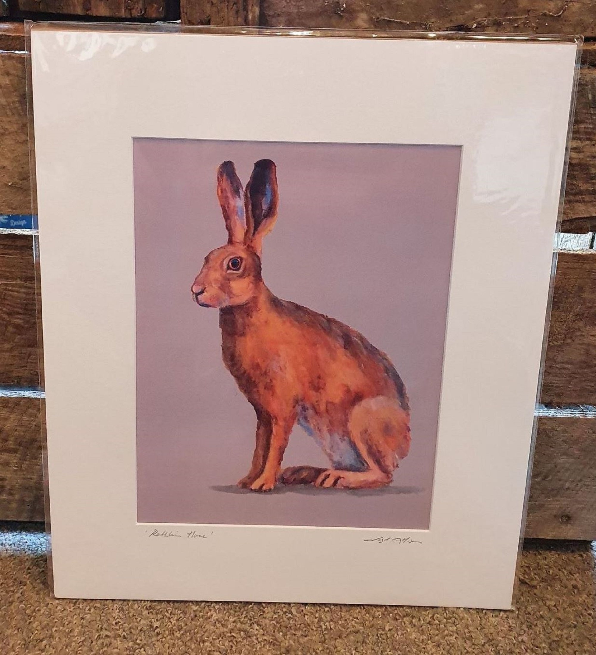 Signed Rathlin Hare Art Print by Irish Artist Nigel Allison | Etsy