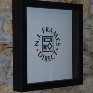 30 X Quality Deep Black Shadow Box Frame Wooden Grain Choice of Mounts ...