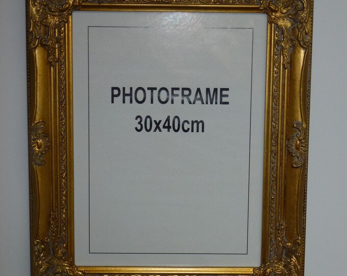 Gold Ornate Picture Frame, Swept Gold Frame, Rococo Style Frame ...