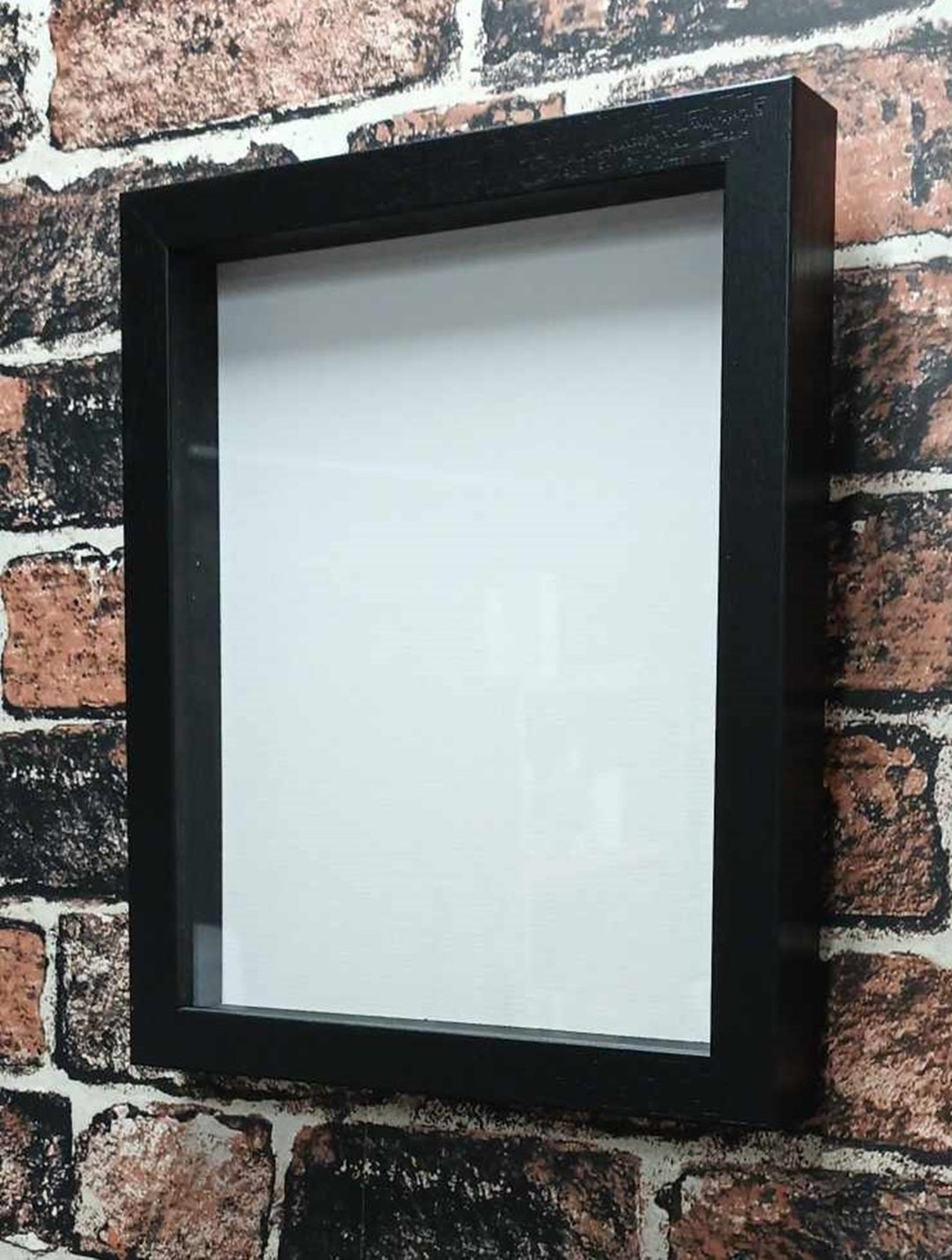 1 X Deep 3D Box Frame Black, 10" X 8", Choice of Mount, Keepsake Frame ...