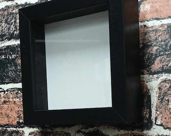 3D Box Photo Frame Standing Hanging Craft Shadow Picture Frames White X ...
